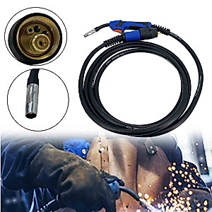 EWANYO MIG Welding Gun Torch 16.4ft(5m) 180A-300A Replacement Electric Welder For welding machine, Black & Blue
