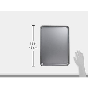 Chicago Metallic Commercial II Traditional Uncoated 16-3/4 by 12-Inch Jelly-Roll Pan, Perfect for making jelly rolls, cookies, pastries, pizza, one-pan meals, and more, Set of 2