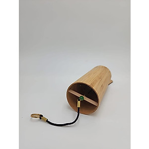 YANTRA Set of 4 Wooden Bamboo Chimes Includes All Elements Fire Water Air and Earth (Without Wooden Stand)