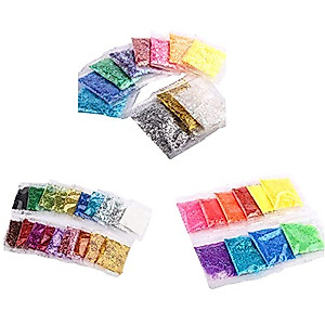 1 Set Glitter Powder Sequins Flakes Resin Epoxy Mold Filling Sequins for Nail Art Decoration DIY Jewelry Making