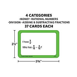 Teacher Created Resources I Have… Who Has…? Math Grades 4-5 (7833)
