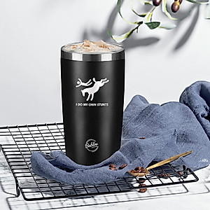 Horse Gifts For Women -Funny Gifts for Horse Lovers Unique Wine Glass For Her,Girls, Mom, Aunt,Coworkers,Friends Novelty Coffee Tumbler Cup 20oz Black I do