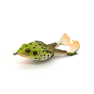 Spotlip 5pcs/Set Double Propellers Frogs Lure Soft Bait Soft Silicone Artificial Fishing Lures Floating Weedless Baits Kit 3.56 inch/13g Topwater Lure (B)