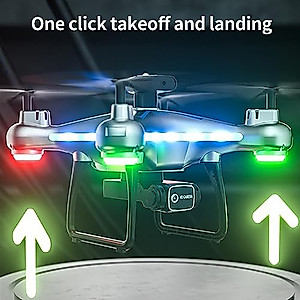 Drone With 4K Dual HD Camera - 2023 Upgradded RC Quadcopter for Adults and Kids, Light Show Obstacle Avoidance Aerial Drone, WiFi FPV RC Drone for Beginners Live Video HD Wide Angle RC Aircraft