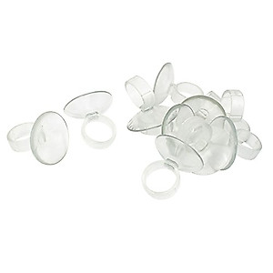 XMHF Aquarium Pipe Suction Cups Clear White for Fish Tank Heater Electric Wire Air Line Water Pump Tube 10-Pcs