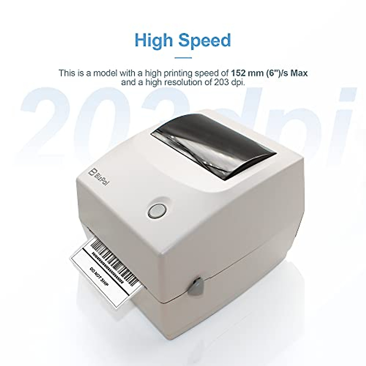 BizPal DTP-1000 High Speed 4x6 Thermal Label Printer