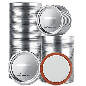 YAYODS 200 Pcs Canning Lids Regular Mouth, 2.75inch/70mm Mason Jar Lids with Leak Proof Seal Split, Canning Flats for Regular Mouth Ball, Kerr Mason Jars