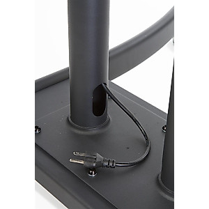 Mobile TV Stand for Floor, Dual Monitor Mount for 32 to 65 Inch Monitors