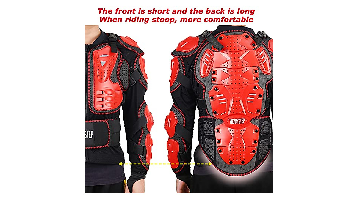 Motorcycle Body Armor Jacket for Men - Full Protection Gear