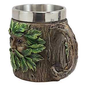 Ebros Gift Whimsical Magic Forest Spirit Chibi Greenman Drink Mug With Tree Bark Design Texture Beer Stein Tankard Coffee Cup 16oz Fantasy Willow Of The Wisteria Woods