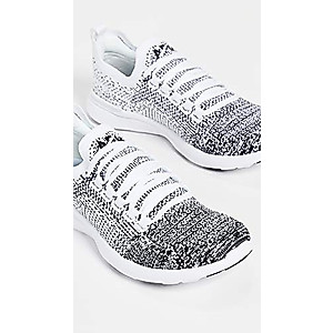 APL: Athletic Propulsion Labs Women's Techloom Breeze Sneakers, White/Black/Ombre, 10 Medium US