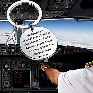 LQRI Future Pilot Gift New Pilot Gifts Pilot Graduation Gift Be Confident in Whatever Direction You Choose to Go (K-airplaine)