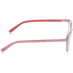 Kate Spade New York Women's Kate Spade Female Optical Style Kinslee Round Reading Glasses, Pink/Demo Lens, 48mm, 19mm + 2.5