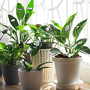 Fiueng Monster Potted Plant Eyes 20pcs, Fun Plant Pin Hanging Decoration, Cute Plant Silicone Decoration, Indoor and Outdoor Decoration, Birthday Gift for Plant Lovers, DIY Gift for Kids