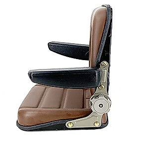 YILIKISS Forklift Seat with Armrest Universal Tractor Seat Comfort Ride Lawn Mower, Garden Tractor UTV/ATV Seat