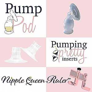 Nipple Queen Ruler - Nipple Measuring Tool, Breast Pump Flange Sizing. Nipple Ruler, Flat Nipples, Inverted Nipples, Elastic Nipples