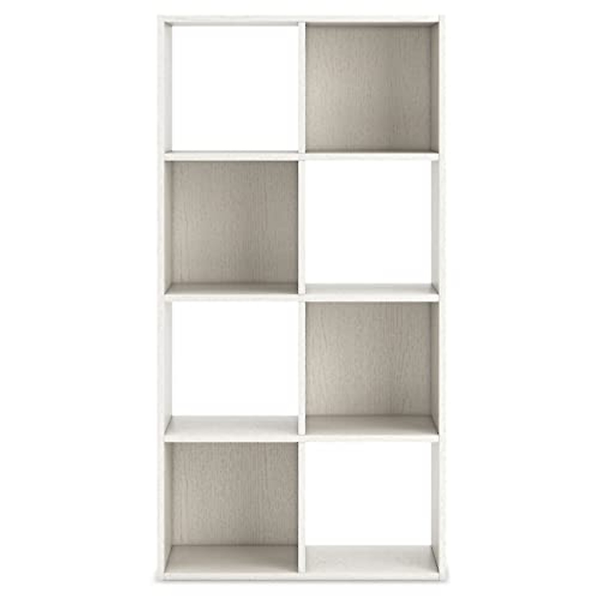 Signature Design by Ashley Aprilyn Farmhouse 8 Cube Storage Organizer or Bookcase, Whitewash
