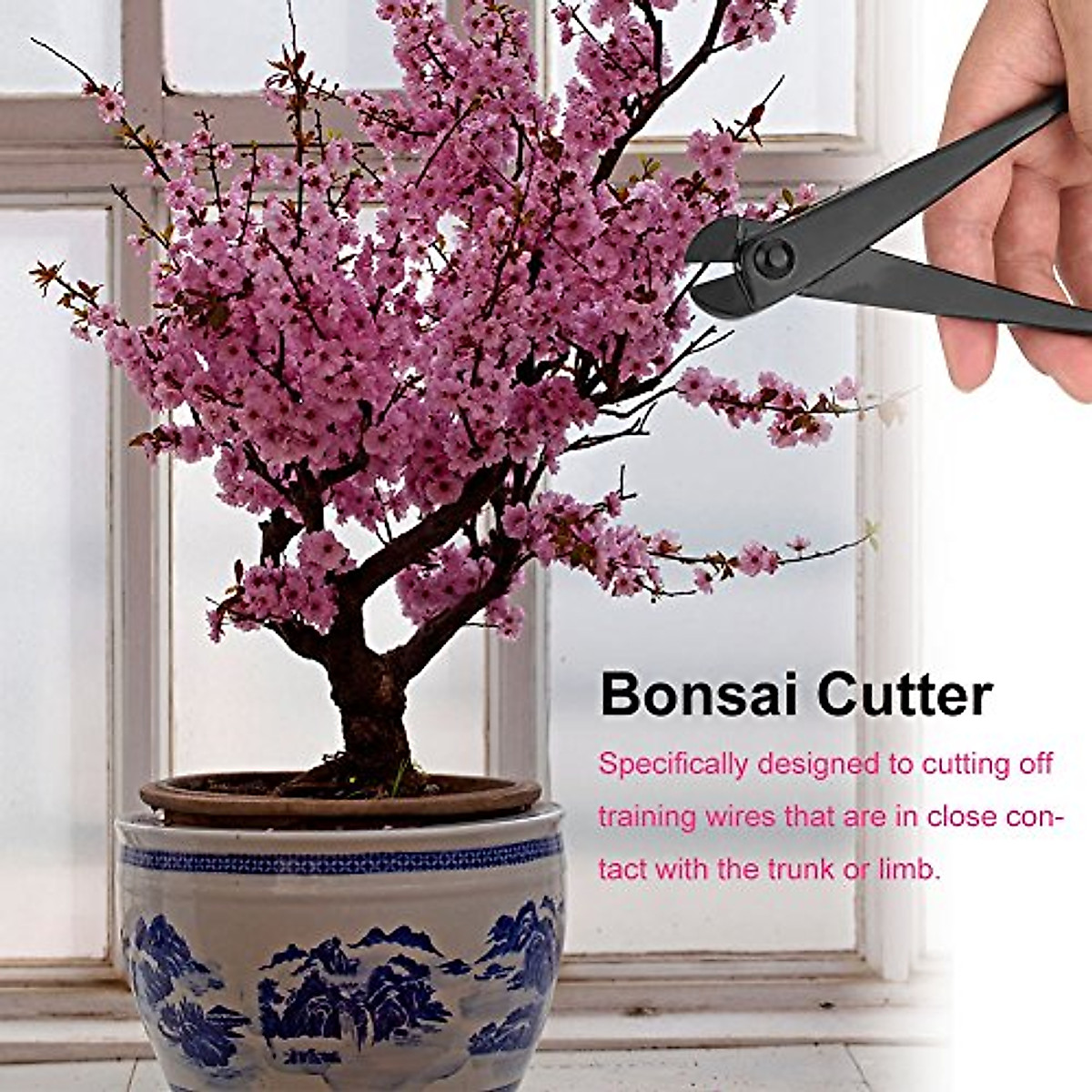 Bonsai Wire Cutters, Delaman Bonsai Tools Bonsai Wire Cutters 210mm Professional Grade Manganese Steel Alloy Wire Cutters Bonsai Tools