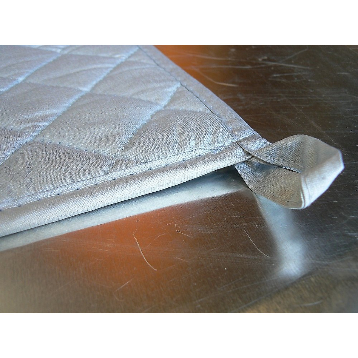 Happypinto Silicone Coating, 100% Cotton Pot Holders, 8 inch x 8 inch, Quilted, Up to 450F Heat Resistant. (Set of 10)