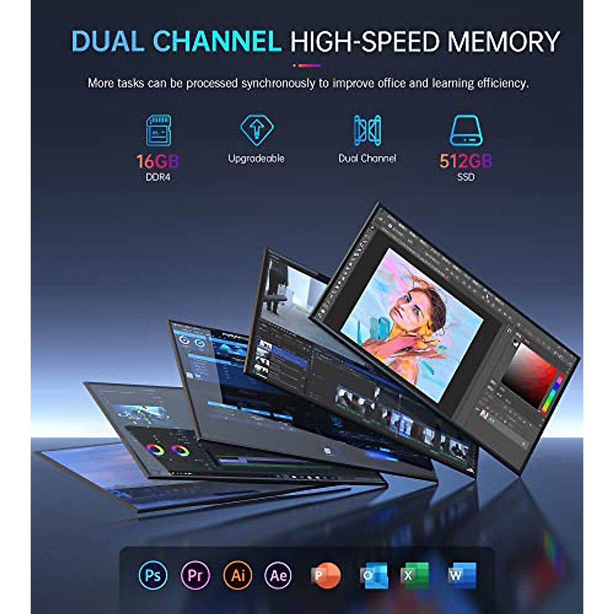 Mini PC with Speaker, Intel i7 11390H(4C/8T, up to 5.0GHz) 16GB DDR4 512GB NVME SSD, Micro Desktop Computer Support 8K UHD/WiFi 6/BT5.2/USB-C, Small PC Windows 11 Pro with Fingerprint Login