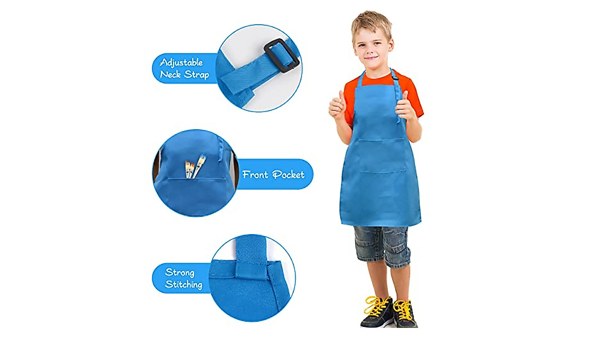 Kids Chef Apron Set – Durable & Adjustable for 6-12 Years