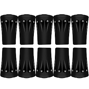 Trekking Pole Tips Protectors Walking Stick Tips, Replacement Rubber Alpenstock Head Cover for Hiking Stick Walking Trekking Skiing Poles (11mm Hole Diameter)