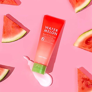 TONYMOLY Watermelon Dew All Over Serum, For both face and body, Hydrating Skincare for glowing skin, all skin types, 4 oz.