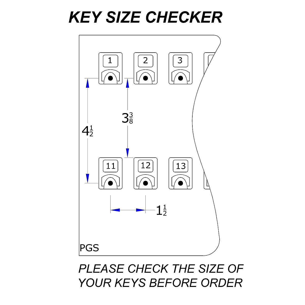 KEYSTAND # 60PGS with 60 Numbered Hooks for Auto Dealers/Realtors (60 Tag & Ring Included)