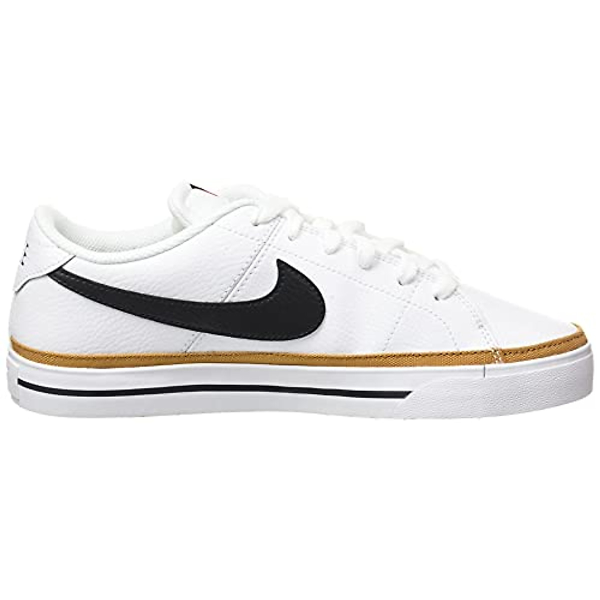 Nike Women's Court Legacy Sneaker, White/Desert Ochre/Team Orange/Black, 6