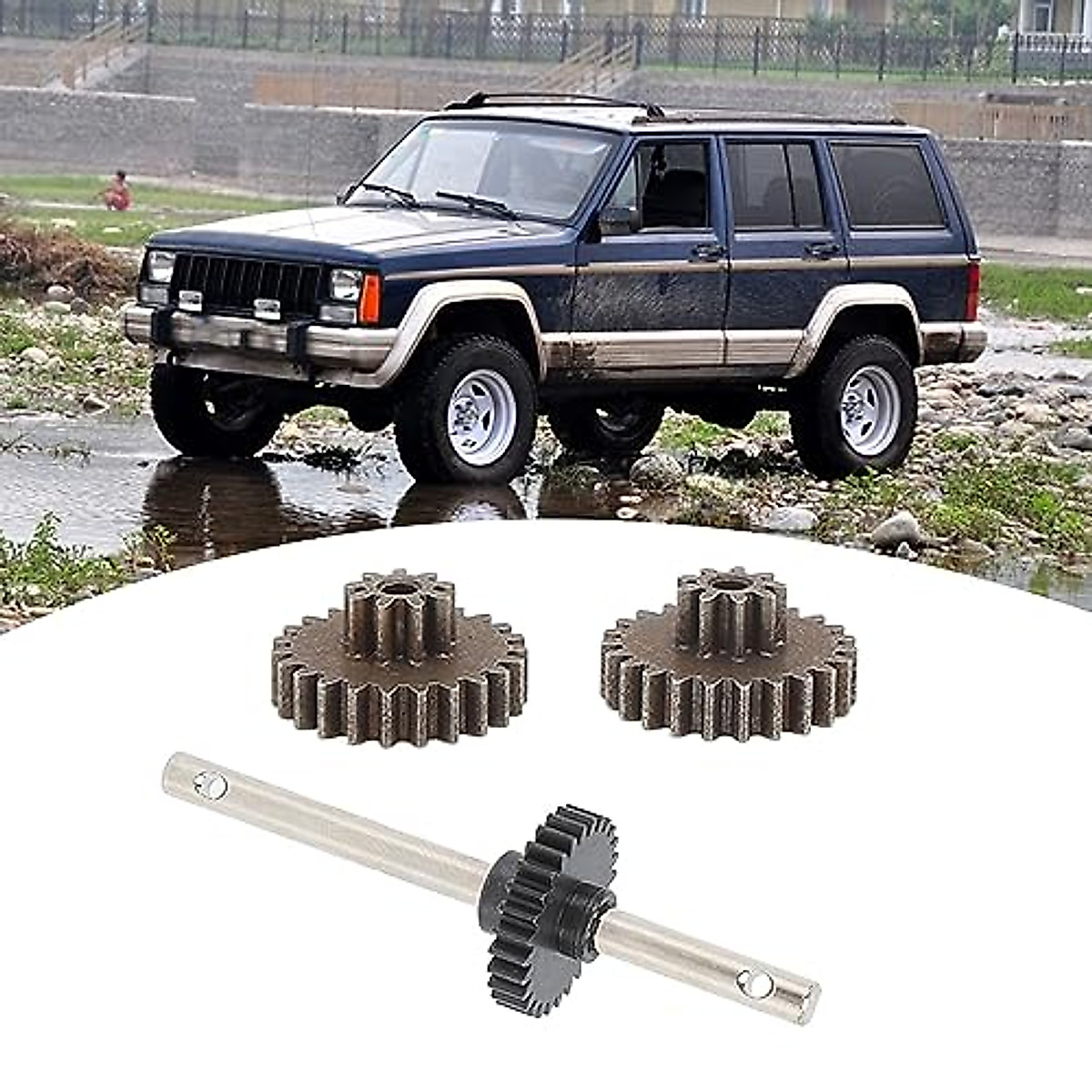 RiToEasysports Wave Box Gear, Aluminum Alloy Stainless Steel Remote Control Gear Box Motor Gear for MN78 280 Wave Box RC Model Accessory