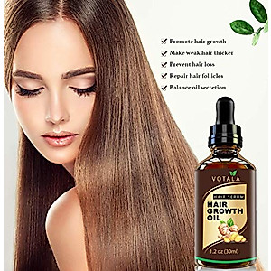 Hair Growth Serum, VOTALA Hair Growth Treatment, Anti Hair Loss, Promotes Thicker, Stronger Hair, And Hair Regrowth for Men Women