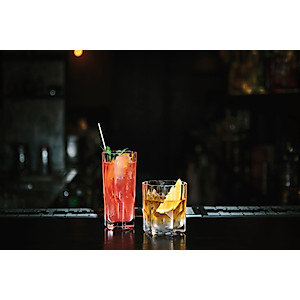 Nachtmann Aspen Collection Highball Glasses, Set of 4, Long Drink Glass, 11- ounce Tall Drinking Glassware, for Mix Drinks and Cocktails, Made of Crystal Glass, Clear, Dishwasher Safe