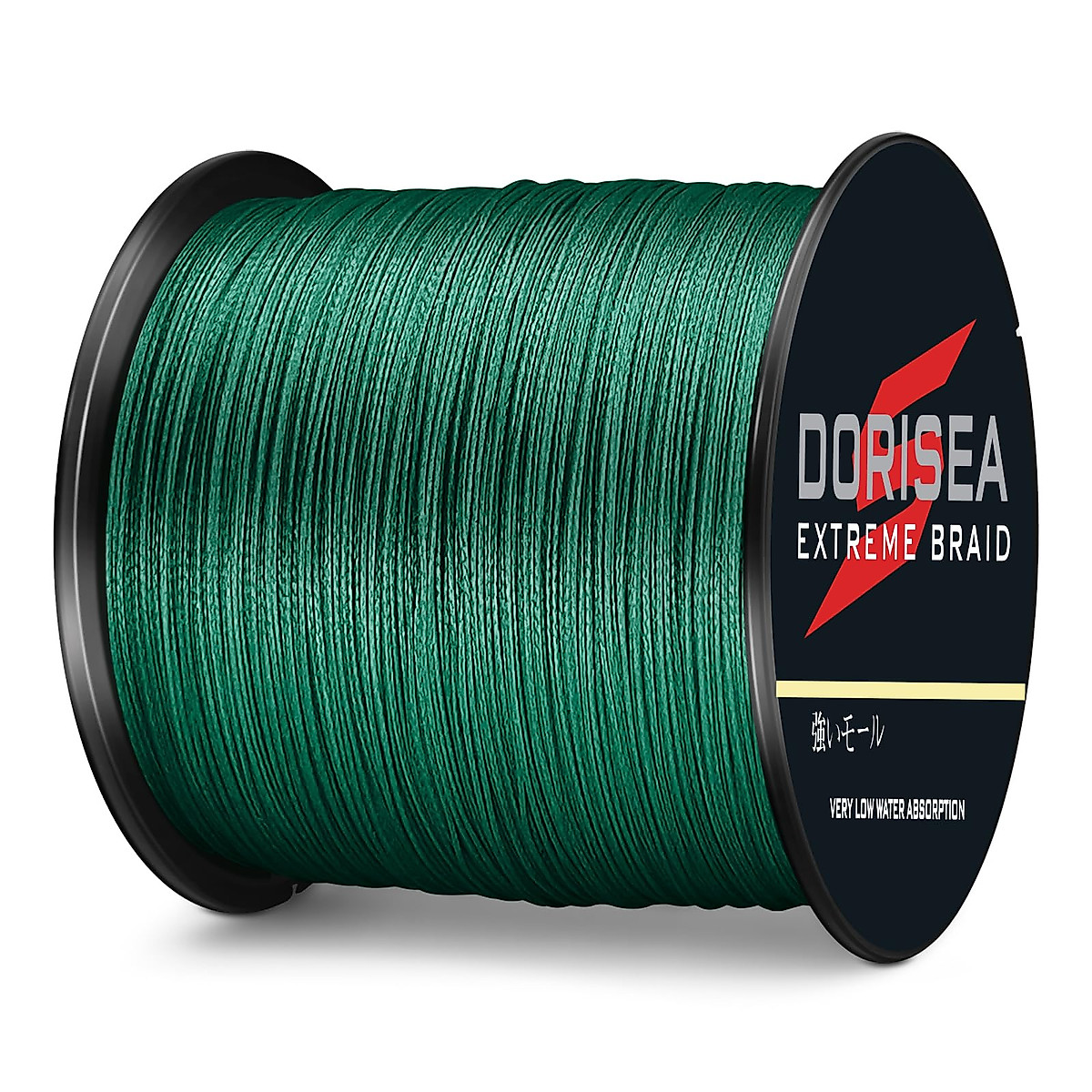 Dorisea Extreme Braid 100% Pe Moss Green Braided Fishing Line 109Yards-2187Yards 6-550Lb Test Fishing Wire Fishing String Incredible Superline Zero Stretch (100m/109Yards 6lb/0.10mm)