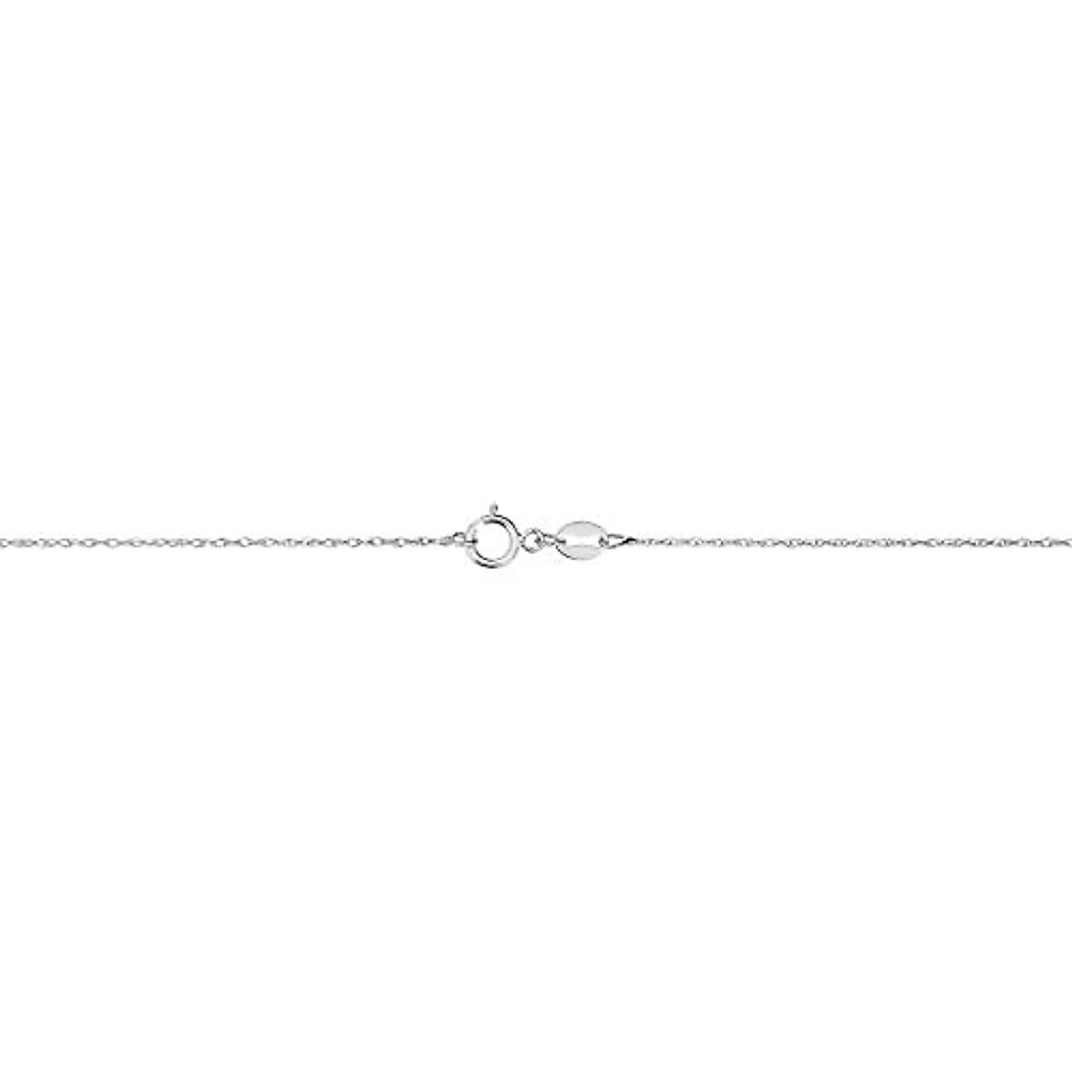 Kooljewelry Sterling Silver Rope Chain Pendant Necklace For Women (1.1 mm, 18 inch)