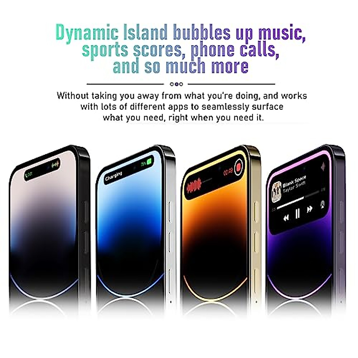 fuxinya Unlocked Cell Phones 2023 Android 13 Smartphone with Dynamic Island 8GB+128GB 8-Core Mobile Phones 6.54" HD Screen 50MP+13MP Camera 5000 mAh Long Battery Cellphone with 4G Dual SIM - Black