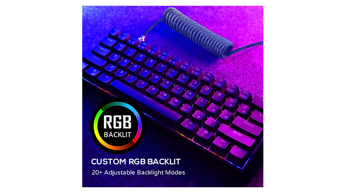RK61 60% Mechanical Keyboard - RGB & Wireless Options