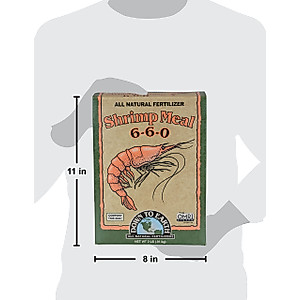 Down to Earth All Natural Shrimp Meal Fertilizer Mix 6-6-0, 2 lb