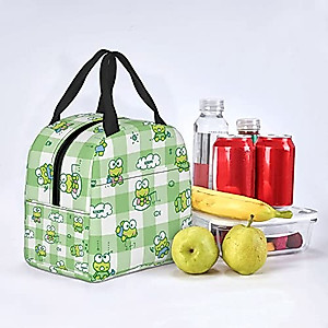 Pynocony Cute Lunch Bag Insulated Kawaii Lunch Box Anime Reusable Cooler Bags Freezable Lunchbox For Girls Boys Teen Adult