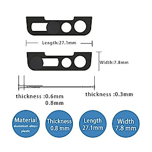 Webcam Cover,Front Camera Cover Compatible for iPhone 13,iPhone 13 Mini,iPhone 13 Pro,iPhone 13 Pro Max,Protect Privacy and Security,Not Affect Face ID, 2 Pack-Black