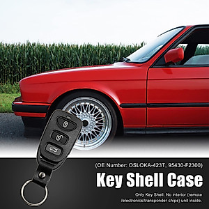 uxcell New 4 Buttons Key Fob Remote Control Case Shell Replacement OSLOKA423T for Hyundai Elantra 2007-2010 Sonata 2006-2011