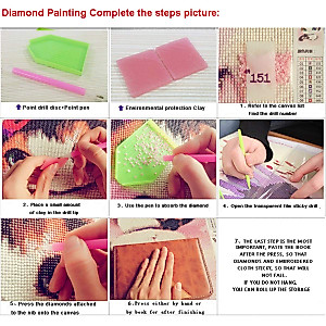 DIY 5D Full Drill Diamond Painting Kits for Adults Kids, Crystal Rhinestone Diamond Embroidery Paintings Arts Craft Home Wall Decor (Gremlins, 11.8 x 15.8 Inch)