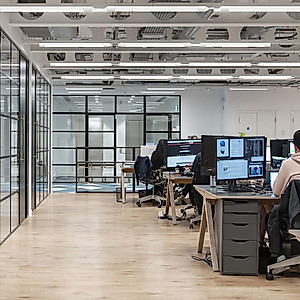 LED Shop Light Fixture 4FT Plug in Ceiling Lights Linkable LED Tube Light 5000K Plug in Light Fixture for Bathroom Garage Overhead with ON/Off Switch