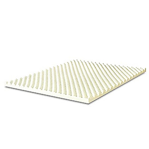 ZINUS 1.25 Inch Copper Cooling Memory Foam Mattress Topper with Airflow Design, Full, White