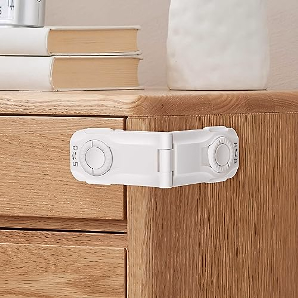 Child Proof Cabinet Locks - Keep Your Cabinets and Drawers Secure - Easy Installation - Baby Safety Locks for Cabinets