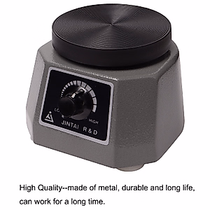 Dental Lab Vibrator 4" Round Lab Equipment Shaker Oscillator Heavy Duty Platform Roundness Vibrator Plaster 110V 100W