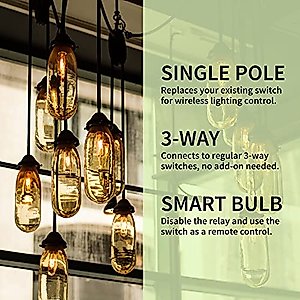 Zooz 700 Series Z-Wave Plus On/Off Switch ZEN71, White | Direct 3-Way (No Add-On Switch Needed) | Z-Wave Hub Required