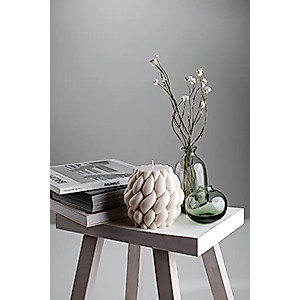 LAWA Knot Ball Candle - Handmade Twisted Scented Soy Wax Candle Elegant Aesthetic Candle Housewarming Gift Home Decor Idea White