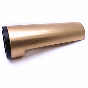 TUOREN Brass Guitar Slides 72mm / 2.8" Length Finger Slides w/ 2Pcs End Ring for Electric & Acoustic Guitar Bass Medium (Semicircle)