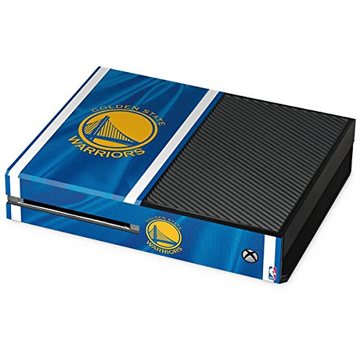 Skinit Decal Gaming Skin compatible with Xbox One Console - Officially Licensed NBA Golden State Warriors Jersey Design
