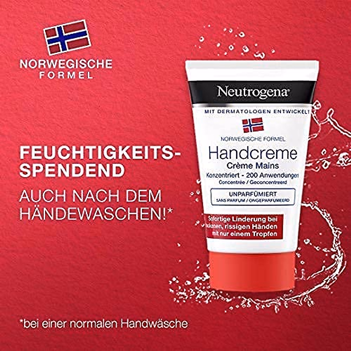 Neutrogena Concentrated Hand Cream, Unscented, Norwegian Formula,Travel Size (1.69 Ounce, Pack of 3)